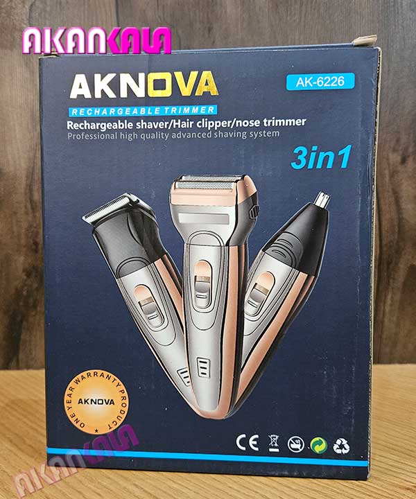 ماشین اصلاح مو AKNOVA مدل AK-6226 "فروش عمده" - فروشگاه آنلاین پخش عمده ...