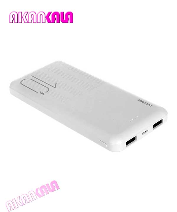 پاوربانک 10000 میلی آمپر VDENMENV مدل DP05 سفید "فروش عمده" - فروشگاه آنلاین پخش عمده آکان کالا