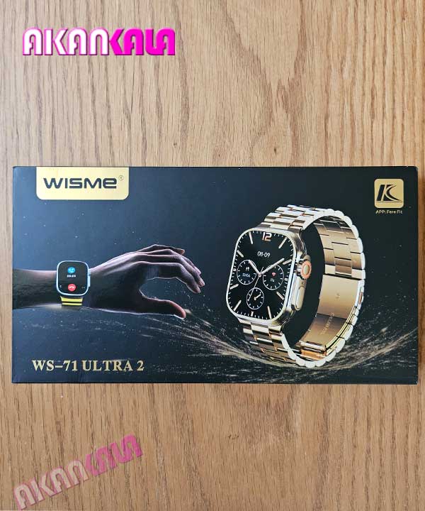 ساعت هوشمند WISME مدل WS-71 ULTRA2 "فروش عمده" - فروشگاه آنلاین پخش عمده آکان کالا