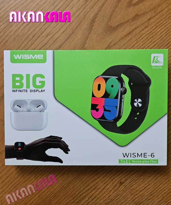 ساعت هوشمند + ایرپاد WISME مدل WISME-6 "فروش عمده" - فروشگاه آنلاین پخش عمده آکان کالا