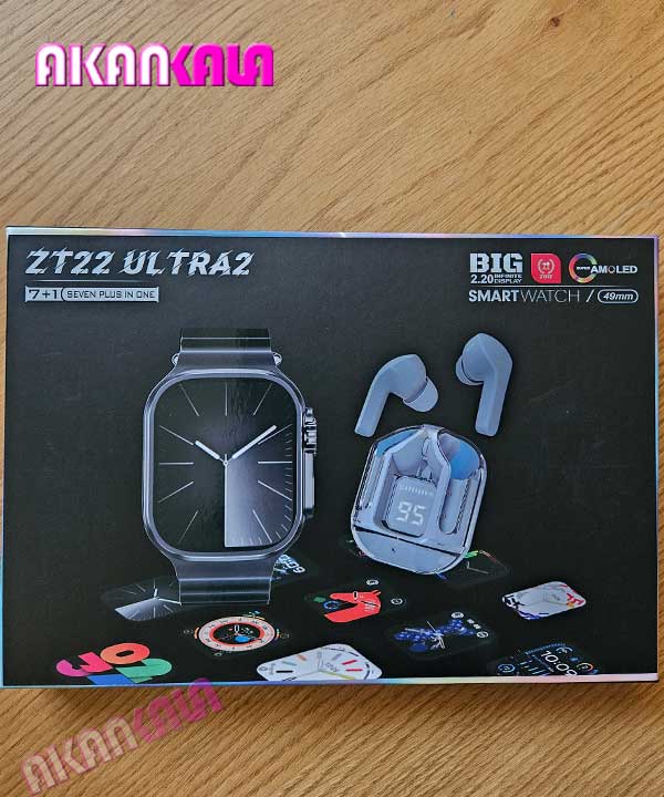 ساعت هوشمند + ایرپاد ZT22 ULTRA2 "فروش عمده" - فروشگاه آنلاین پخش عمده آکان کالا