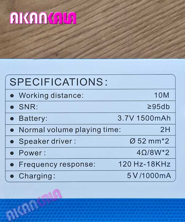 اسپیکر بلوتوثی WISME مدل WS-Y3 "فروش عمده" - فروشگاه آنلاین پخش عمده آکان کالا